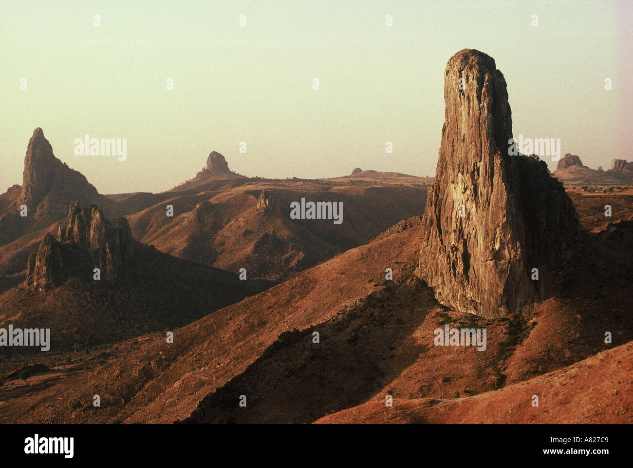 Volcanic Plugs Roumsiki Cameroun West Africa Stock Photo - Alamy