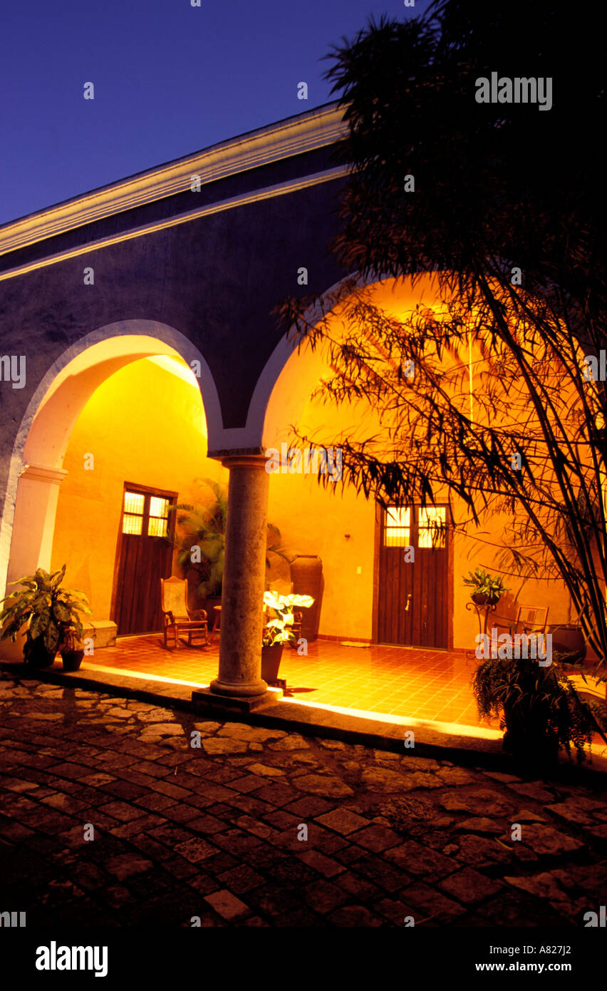 Mexico, Yucatan State, near Merida, luxurious hacienda San José del ...
