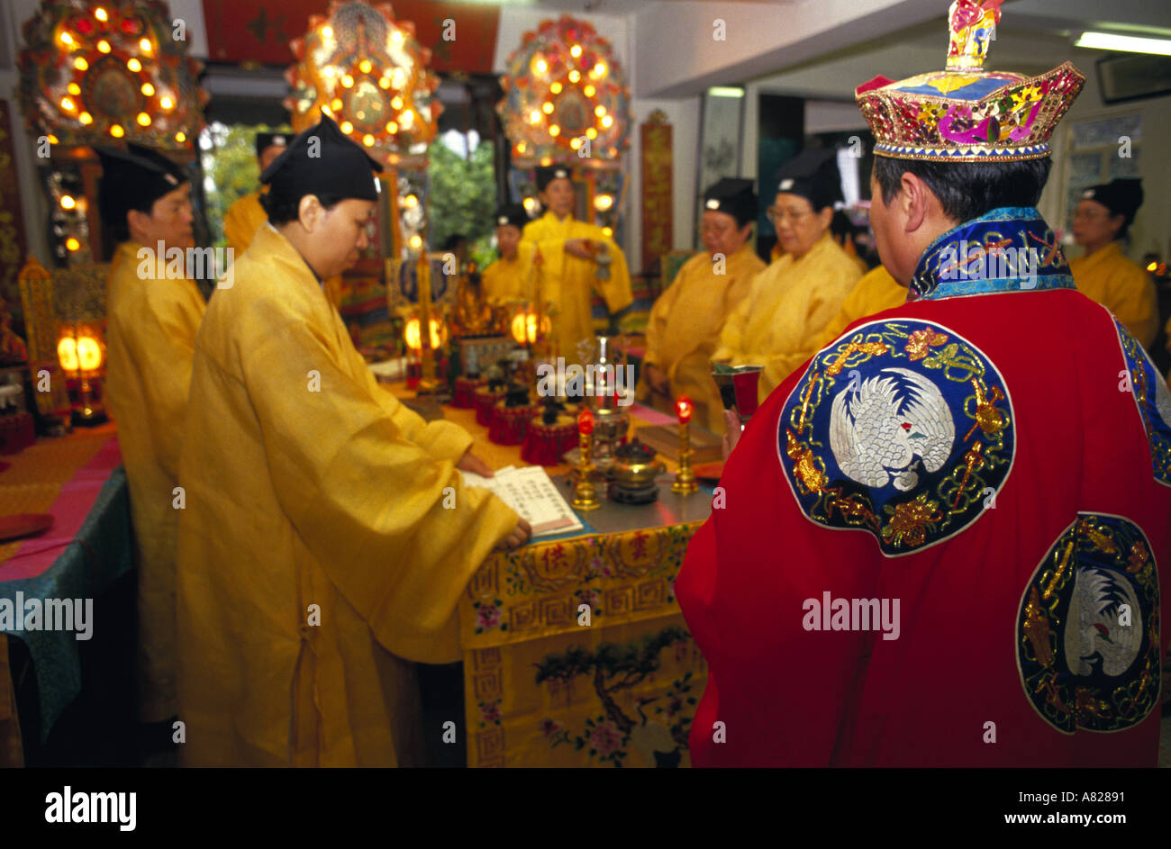 Taoist ceremony for the death in Ching Chuen Koong temple Ching Chung ...