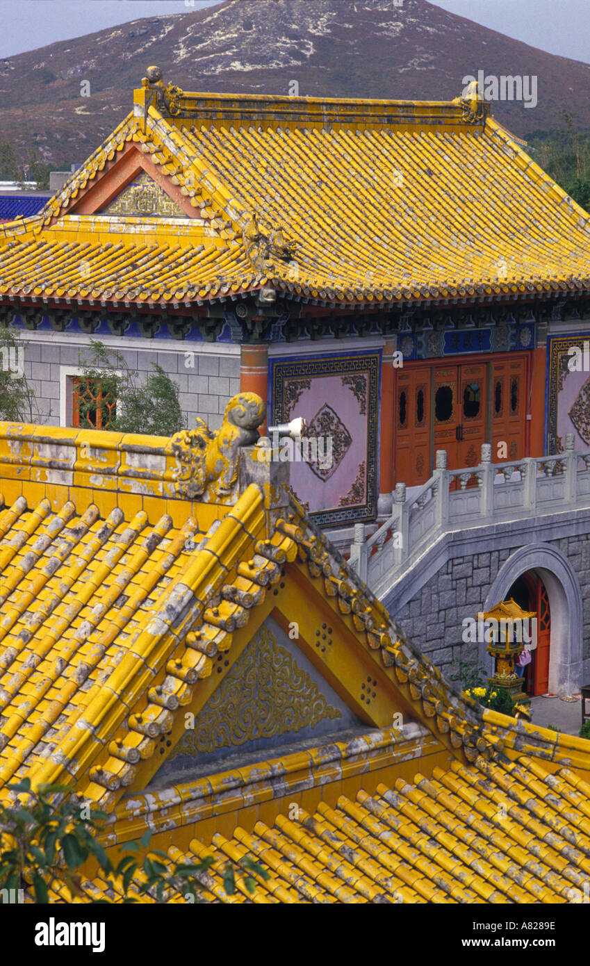temple architecture in Po Lin temple Hong Kong china travel lifestyle ...