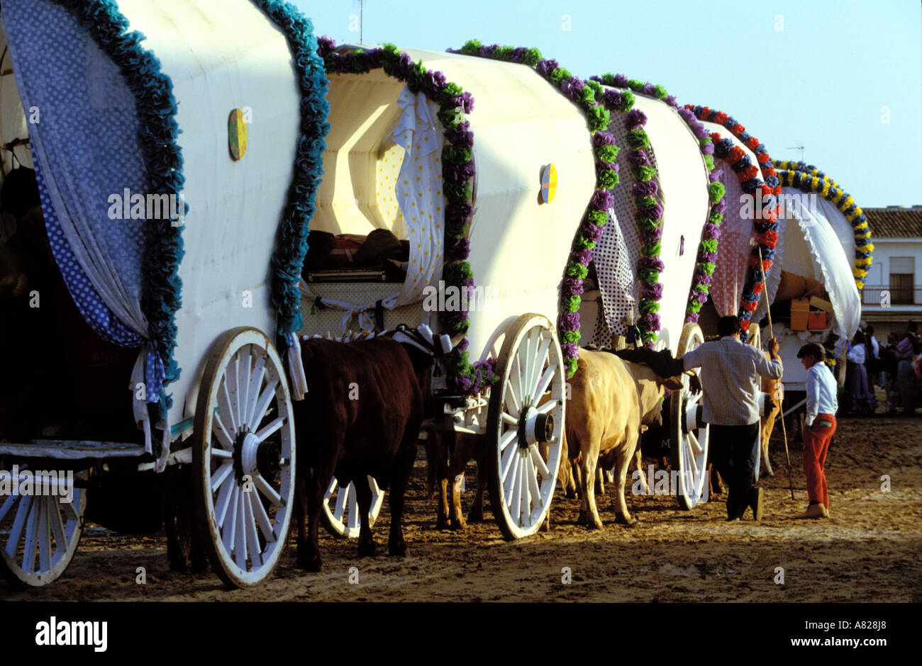 Spain, Andalusia, region of Sevilla, El Rocio pilgrimage (Whit Sunday ...