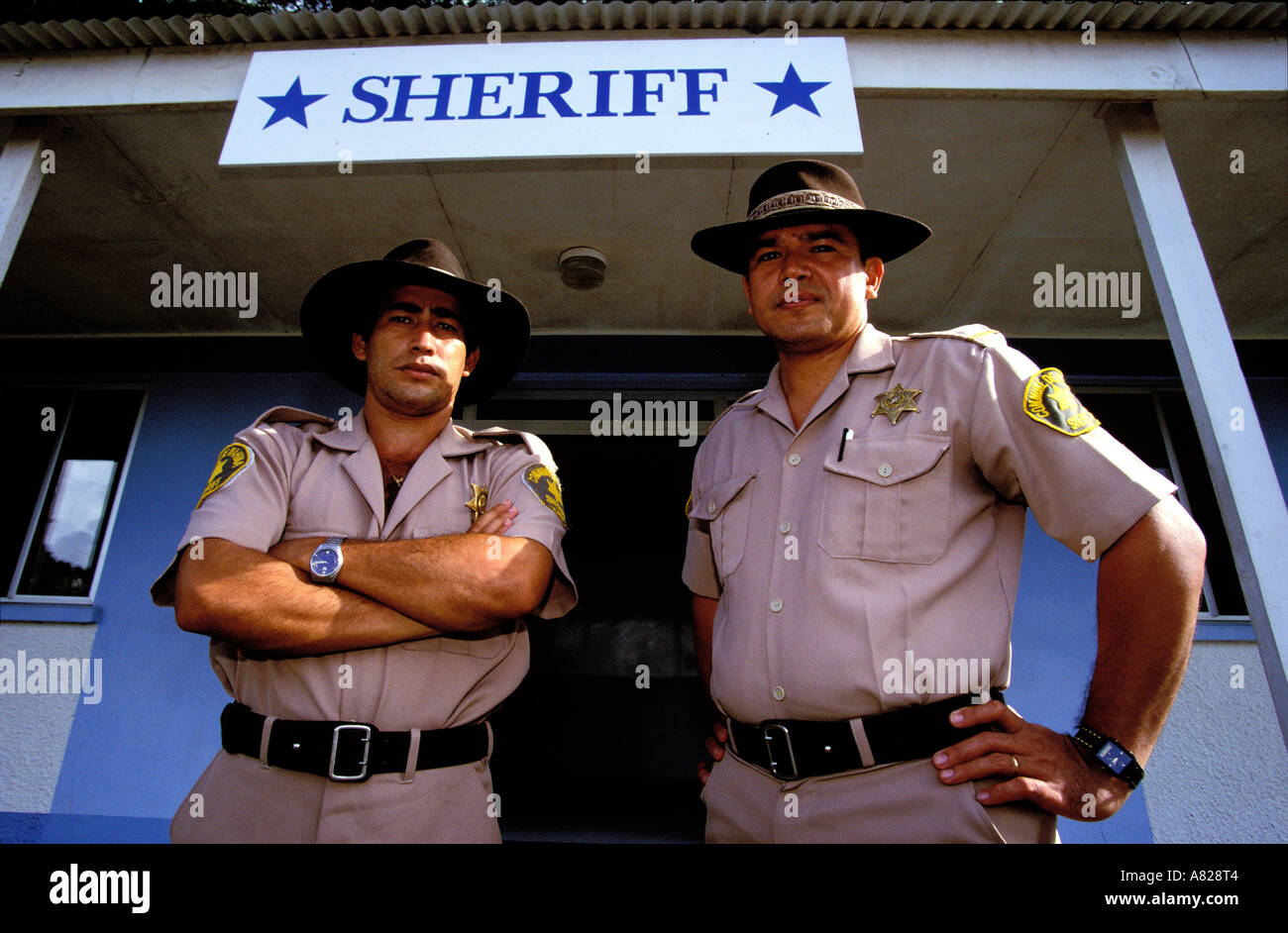 France, French Polynesia, Tahiti island, Mahina 's sheriffs Stock Photo ...