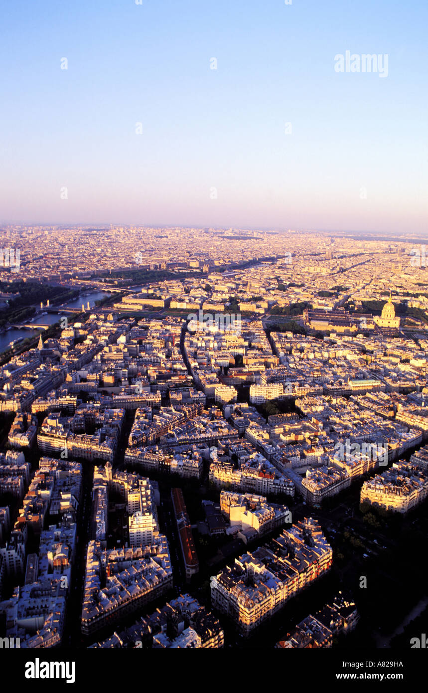 France, Paris, overview of Paris Stock Photo - Alamy