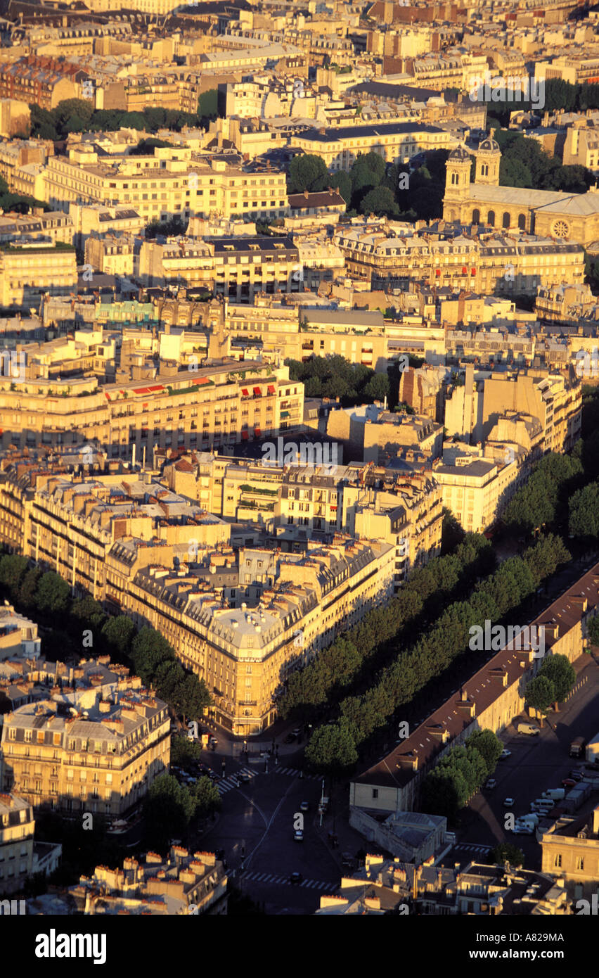 France, Paris, overview of Paris from the Eiffel Tower Stock Photo - Alamy