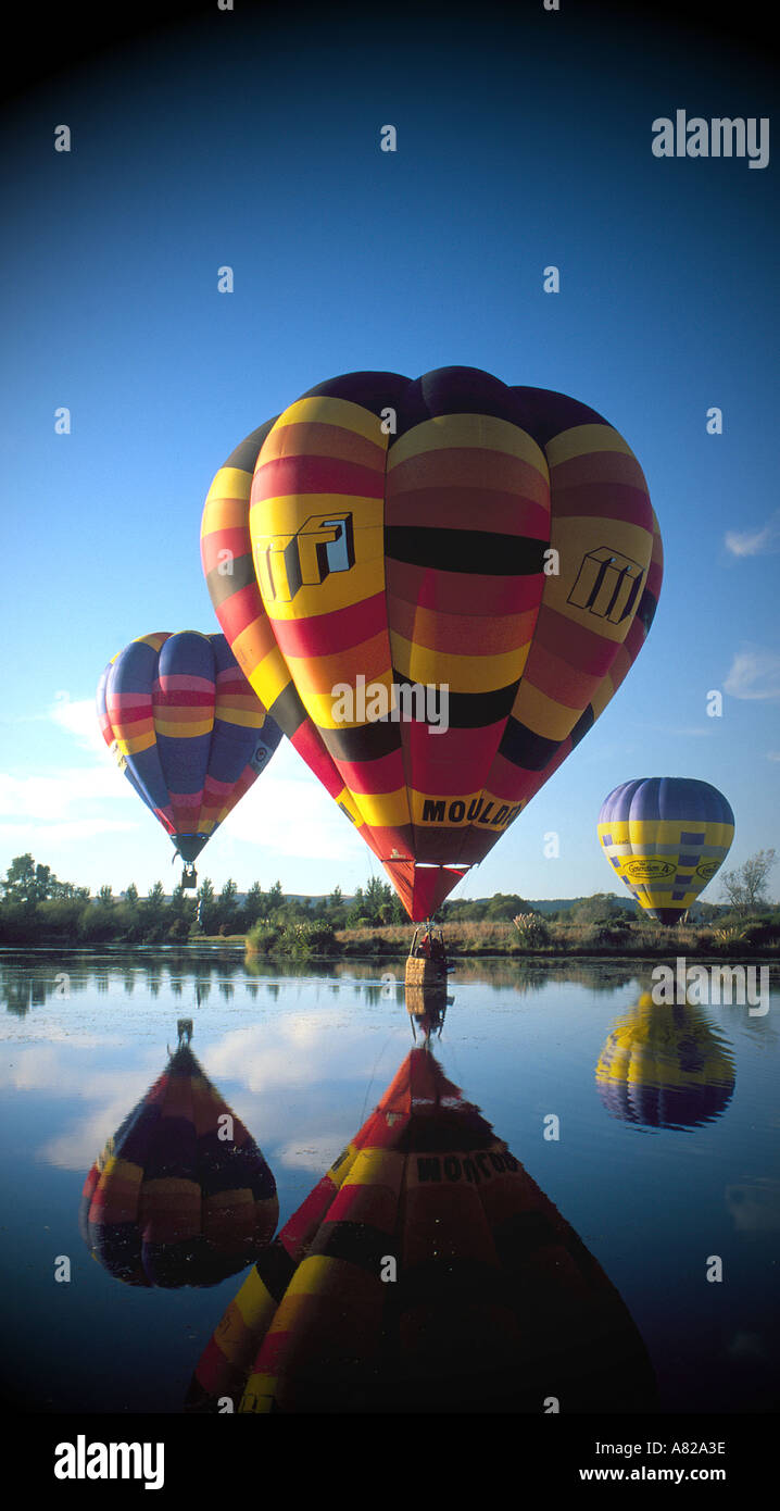 New Zealand balloona Henley Lake North Island Masterton Stock Photo - Alamy
