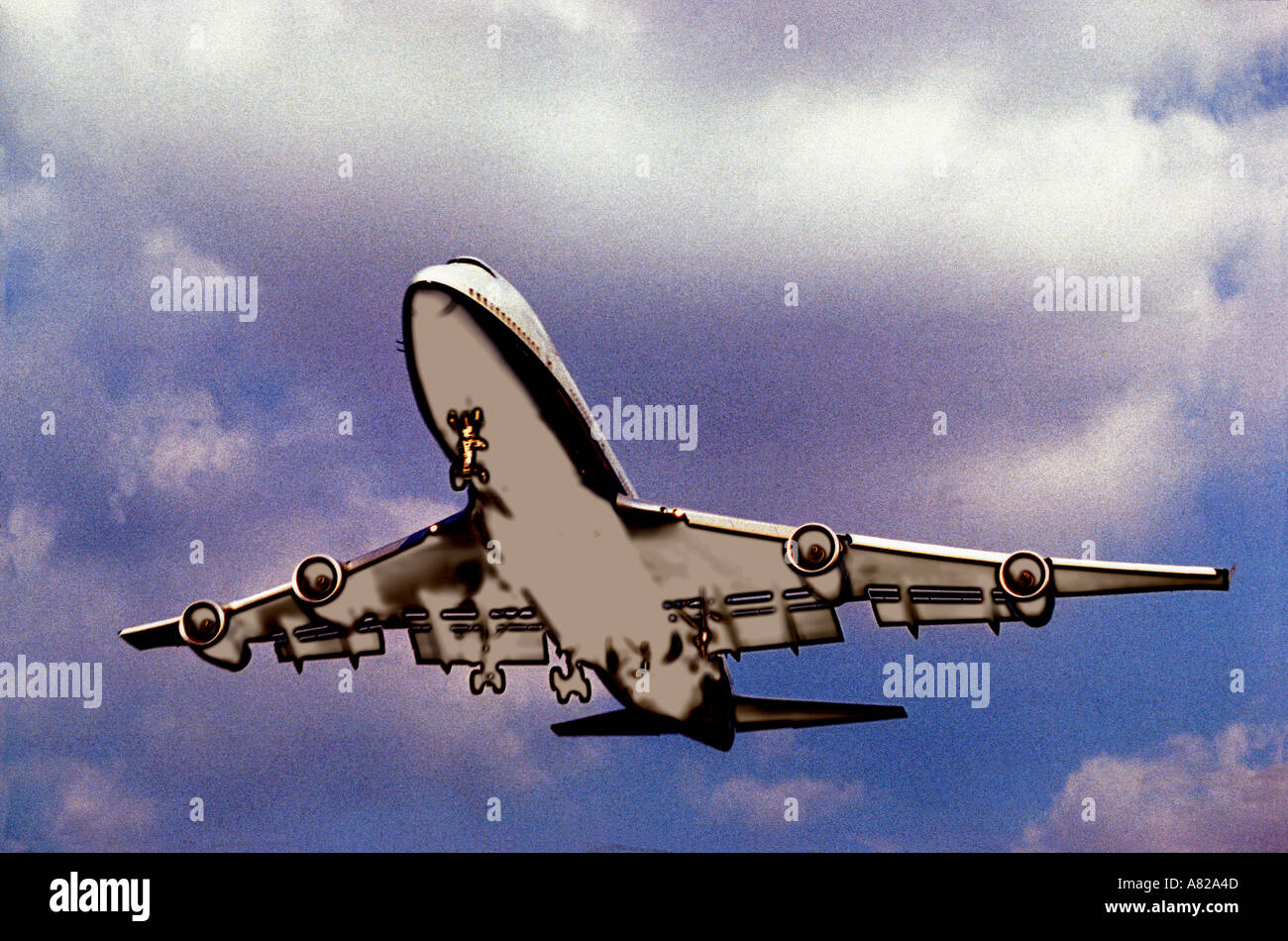 Boeing 747 taking off Stock Photo - Alamy