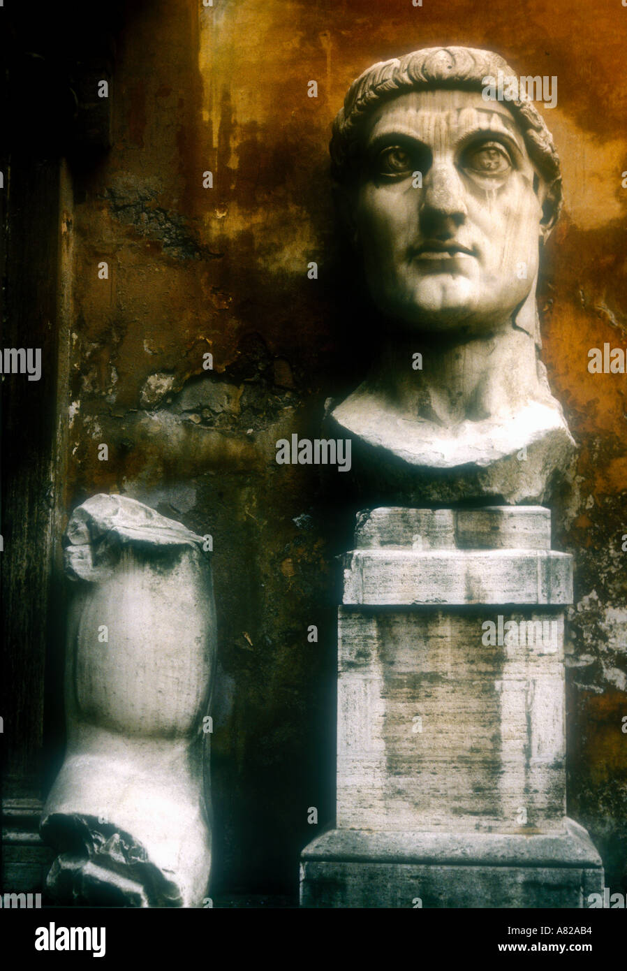 Detail of the Colossus statue of Emperor Constantine in the Palazzo dei ...