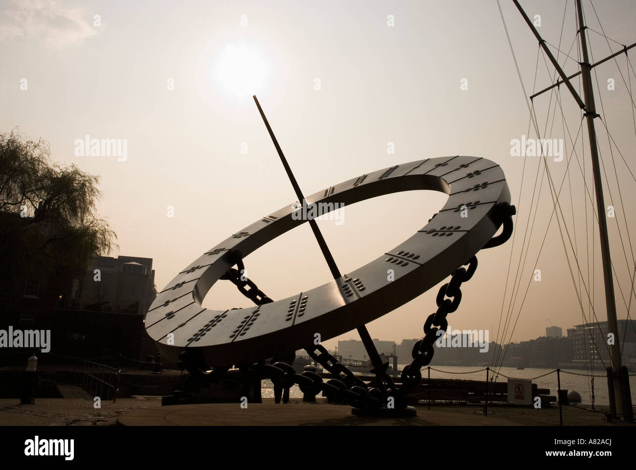 Sundial near Tower Bridge London Stock Photo - Alamy