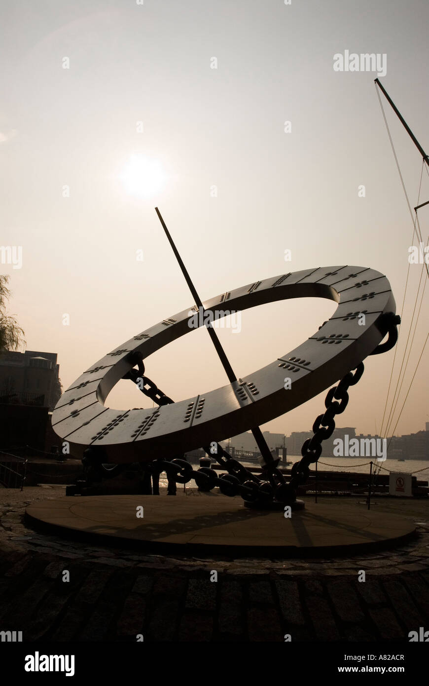 Sundial near Tower Bridge London Stock Photo - Alamy