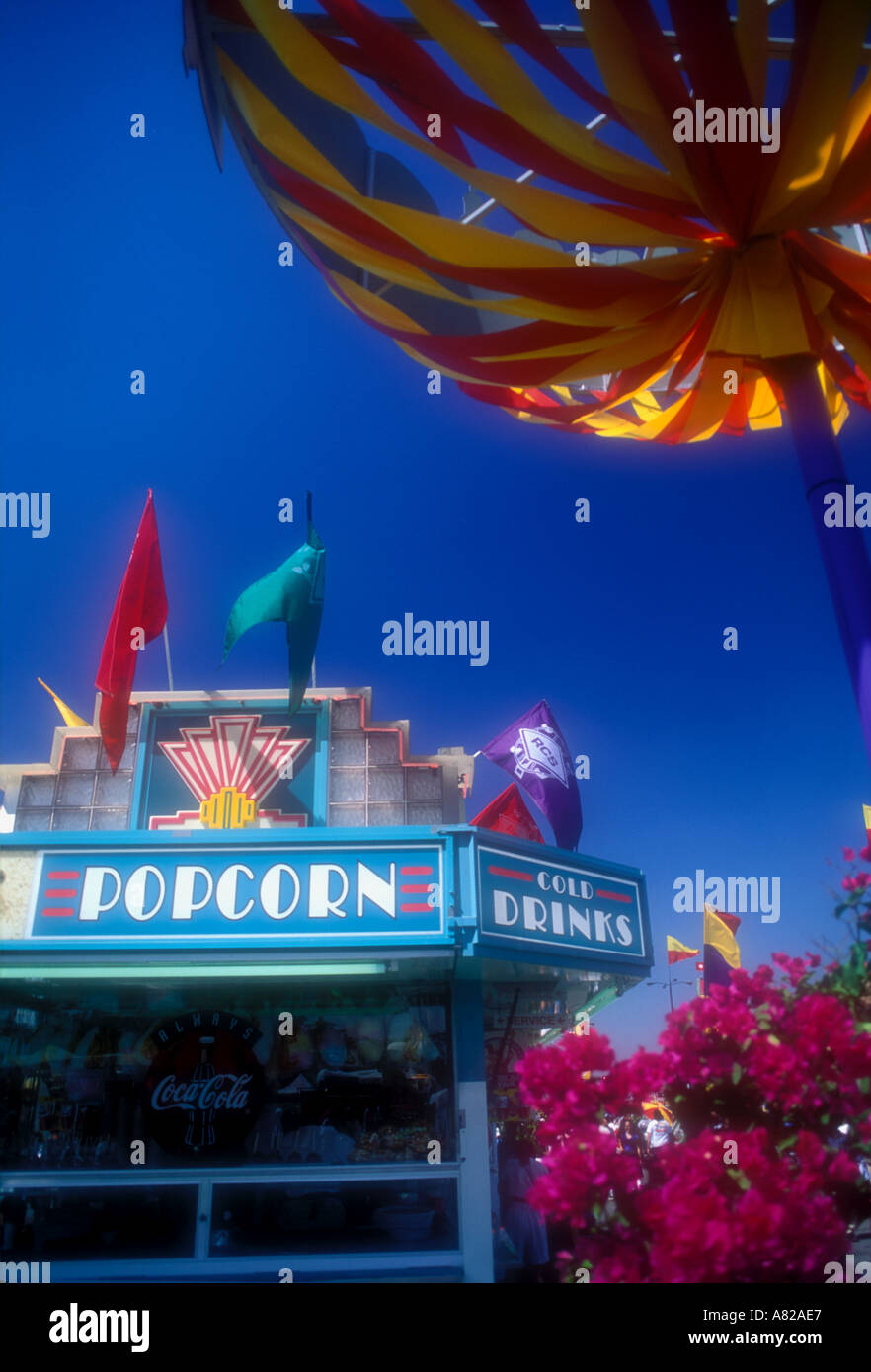 Stalls at the Los Angeles County Fair California USA Stock Photo - Alamy