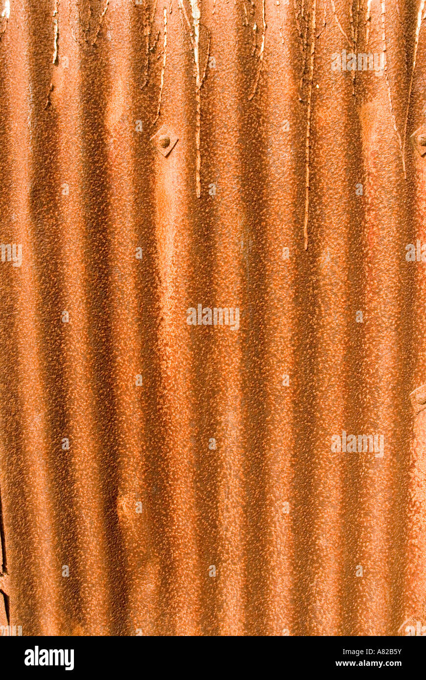Rusty corrugated iron fence close up Stock Photo - Alamy