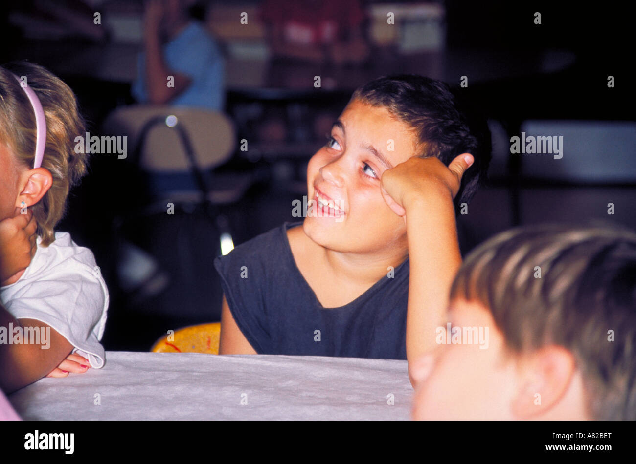 Happy student in class. St. Paul, Minnesota Stock Photo - Alamy