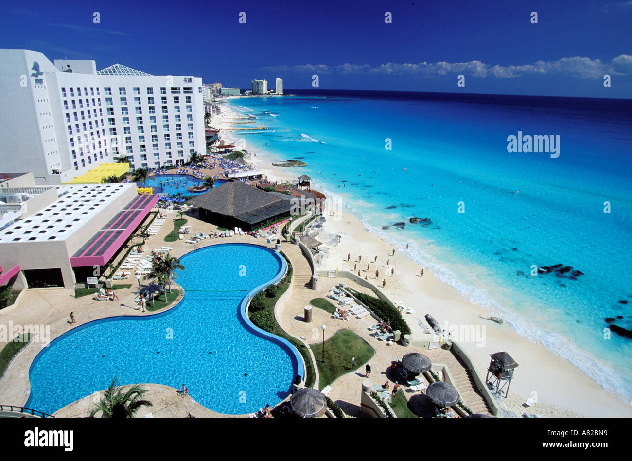 Mexico, Quintana Roo State, Riviera Maya, Cancun, Sierra hotel Stock ...