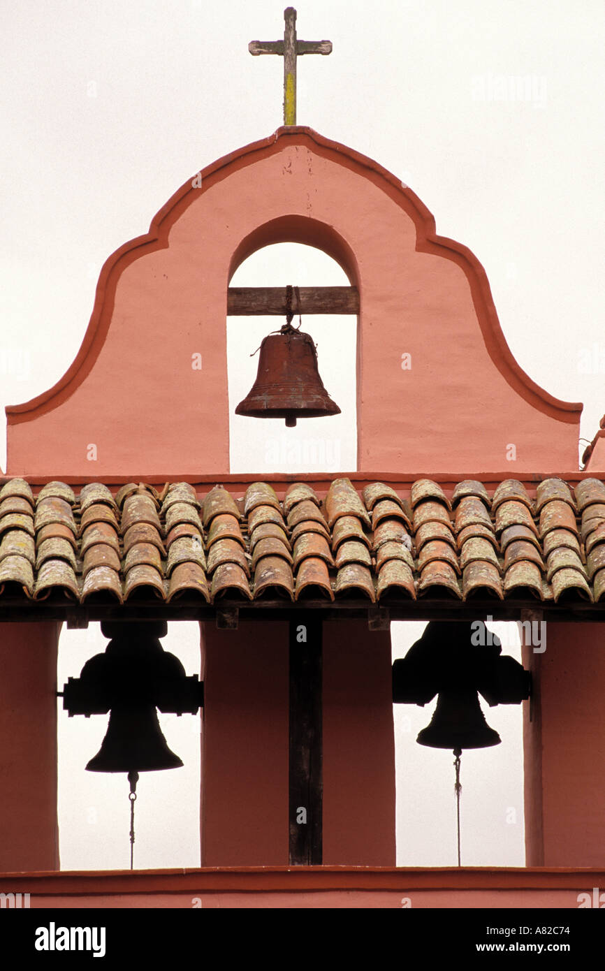 California, Missions, Bell Tower, La Purisima Mission Stock Photo - Alamy
