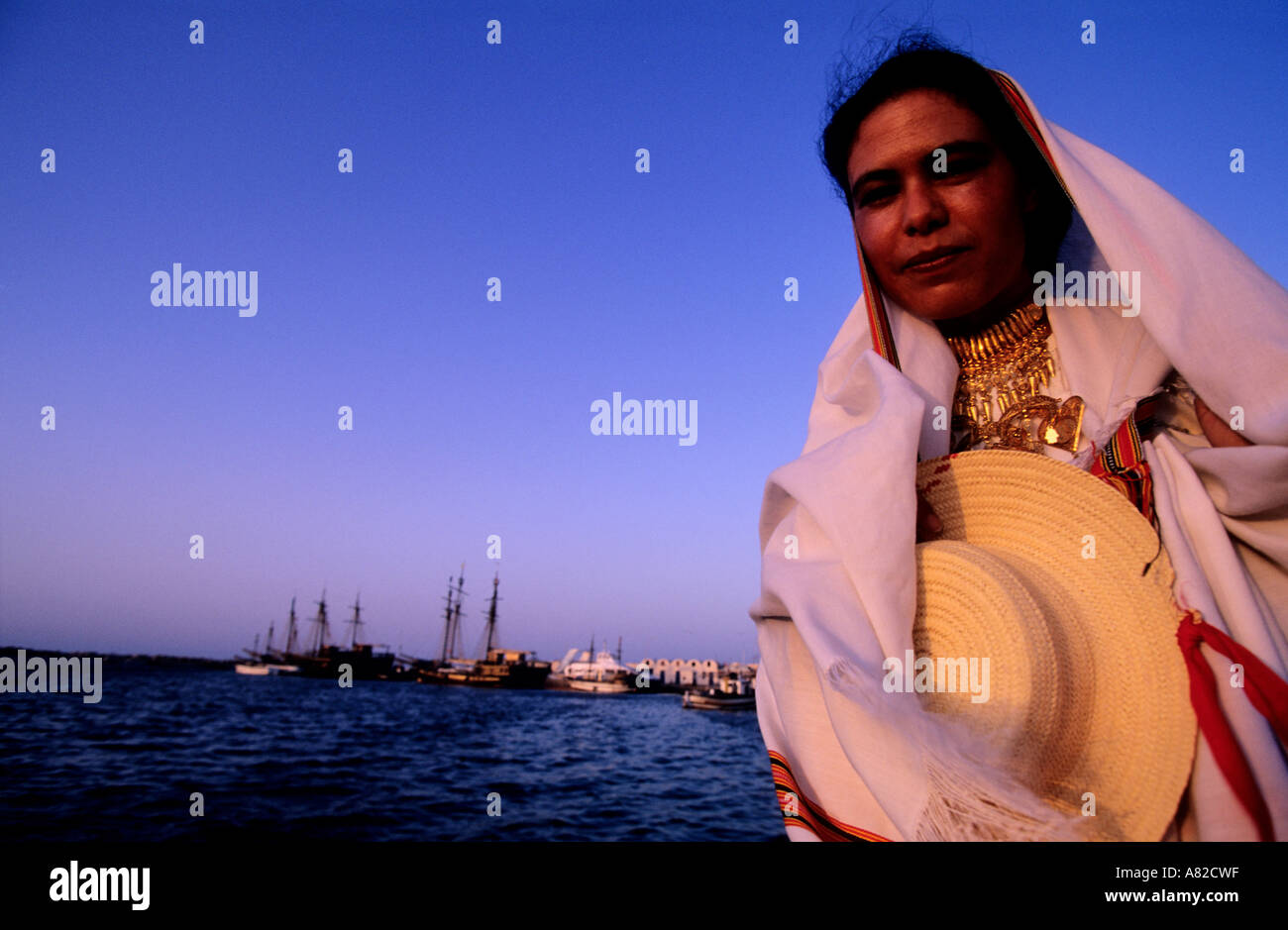Djerba tunisia boat people hi-res stock photography and images - Alamy