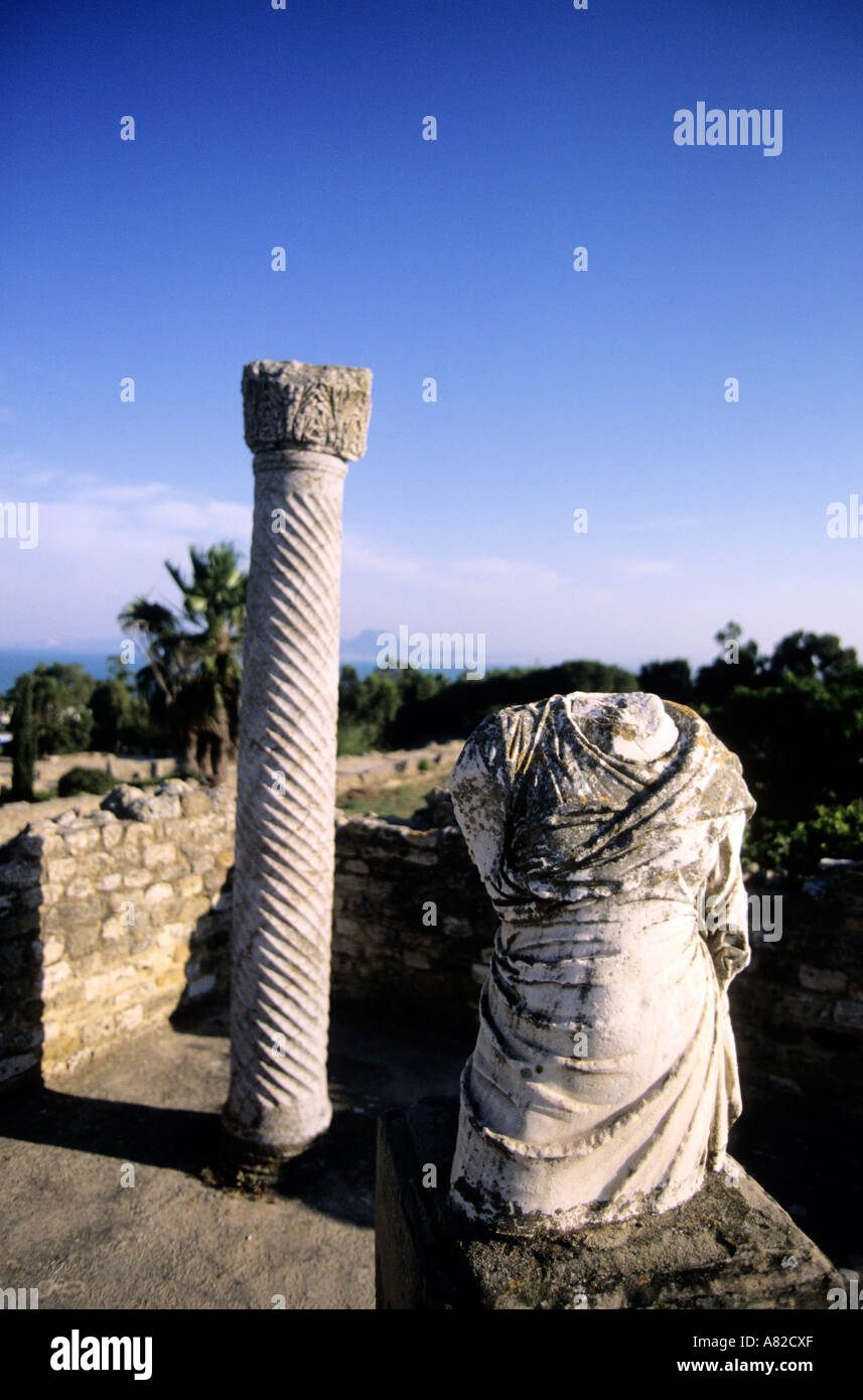 Tunisia, Tunis region, Carthage, ruins of Roman villas Stock Photo - Alamy