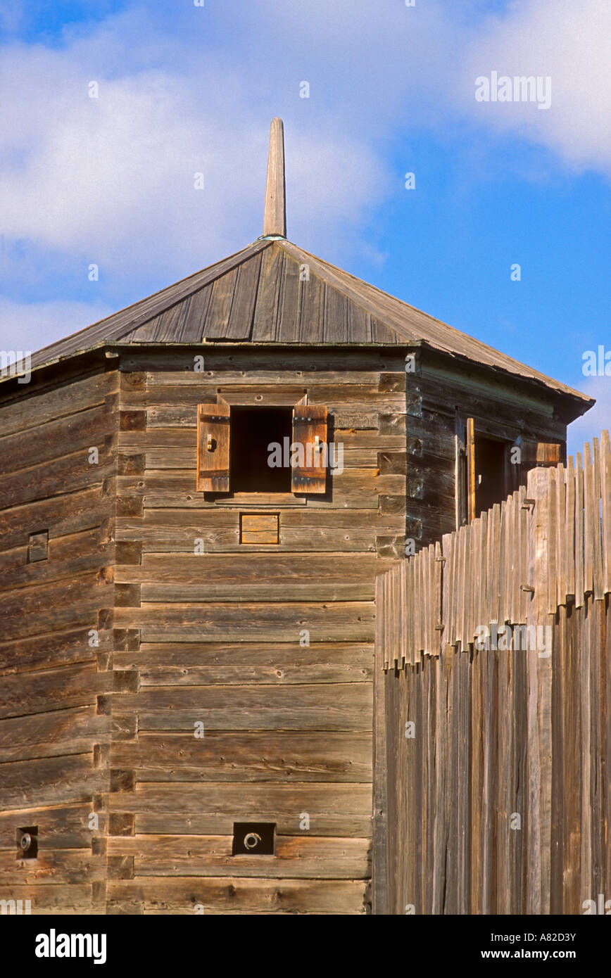 Wooden guard tower with cannons at Fort Ross Fort Ross State Historic ...