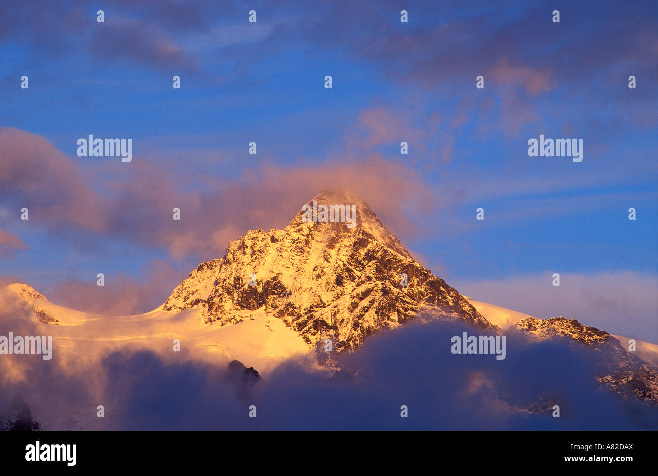 Evening light on Mount Shuksan after a clearing storm North Cascades ...