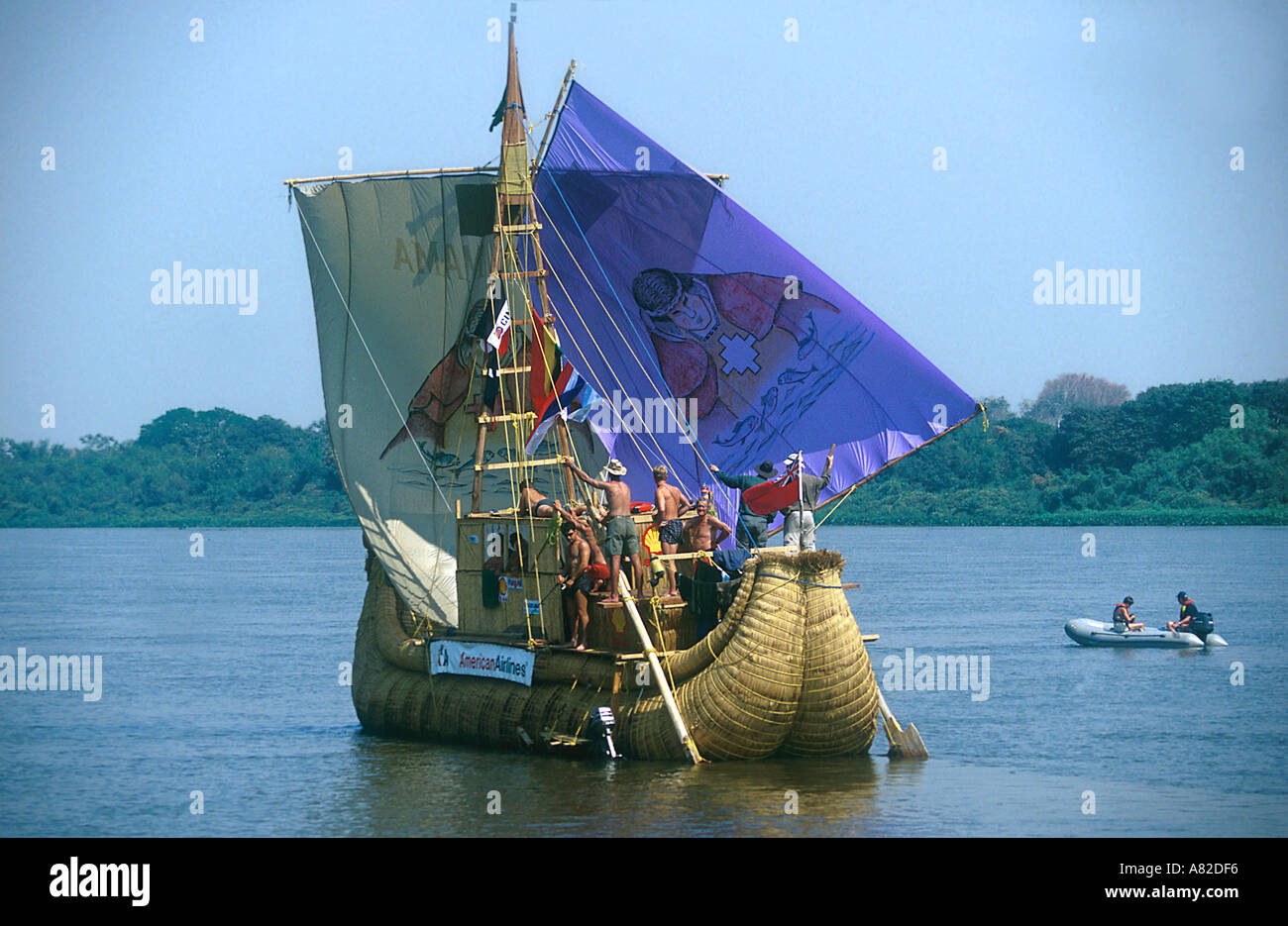 South America Paraguay reed boat expedition led by Colonel John ...