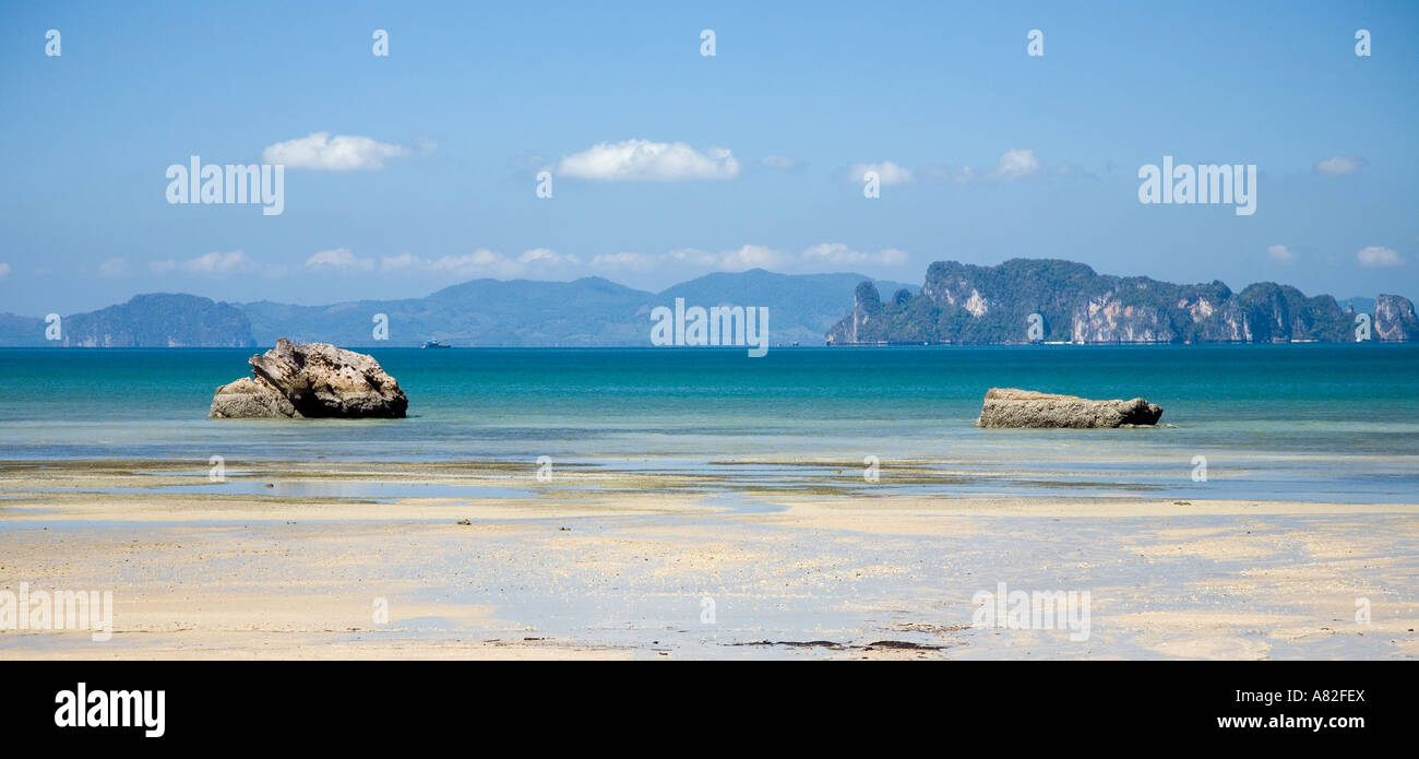 Tupkaek Sunset Beach or Tup Kaek Sunset Resort, Krabi Province, Andaman ...