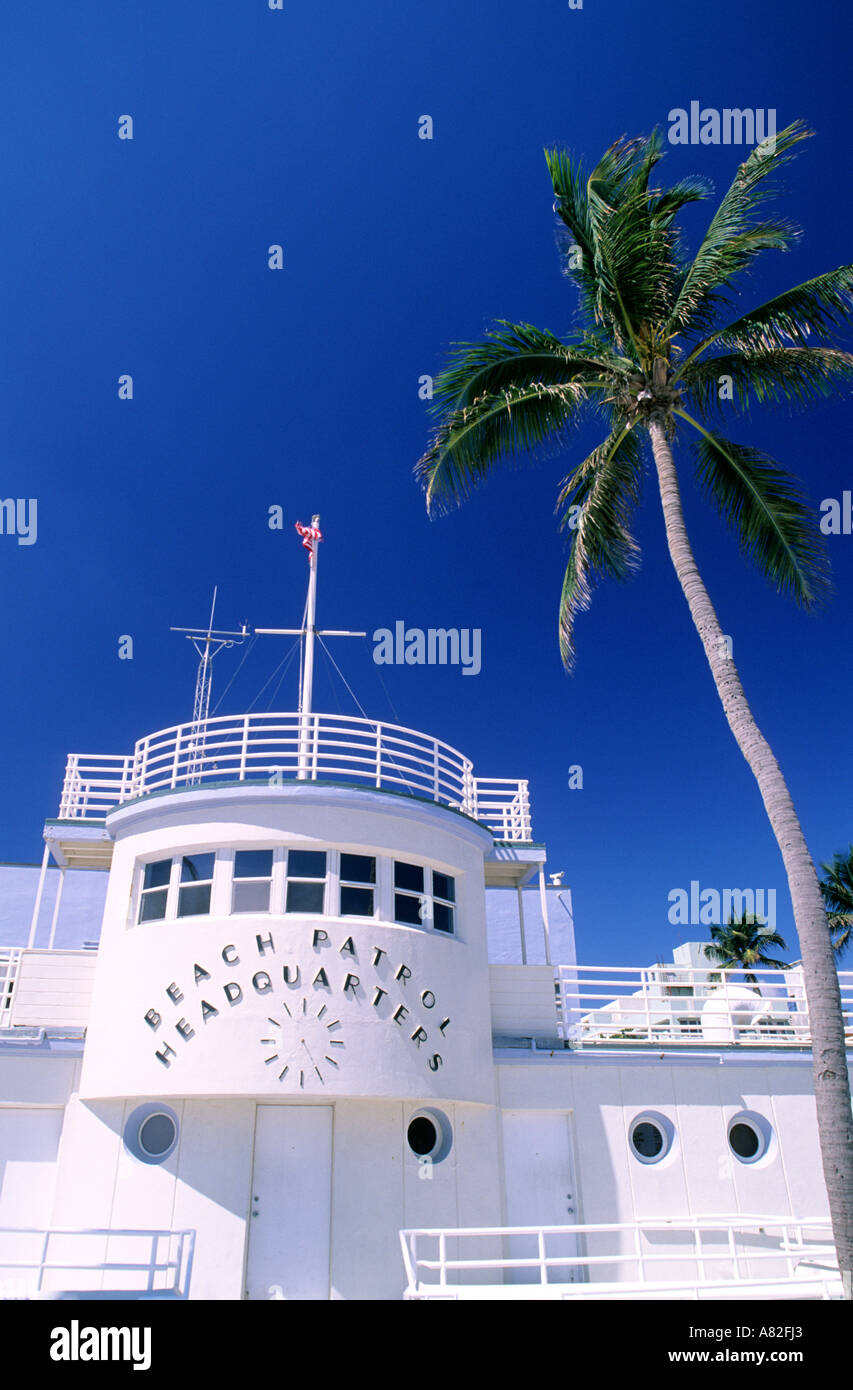 United States, Florida, Miami Beach, headquarters of police Stock Photo ...