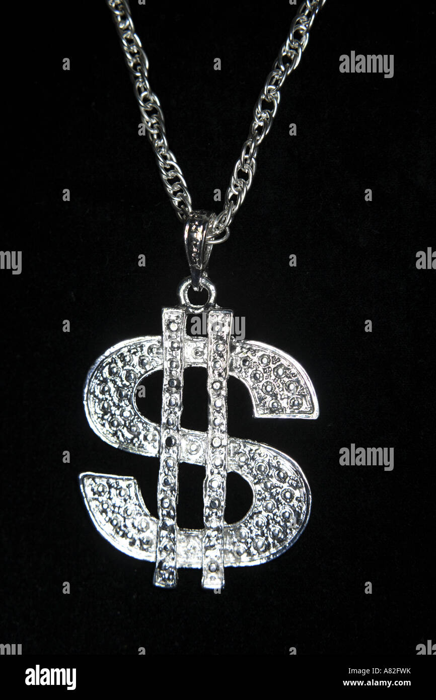 Dollar sign necklace hi-res stock photography and images - Alamy