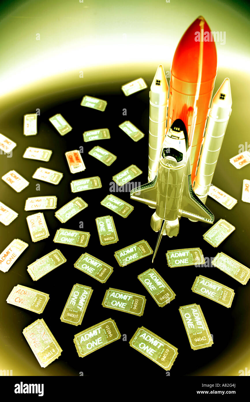 Tickets at base of rocket Stock Photo - Alamy