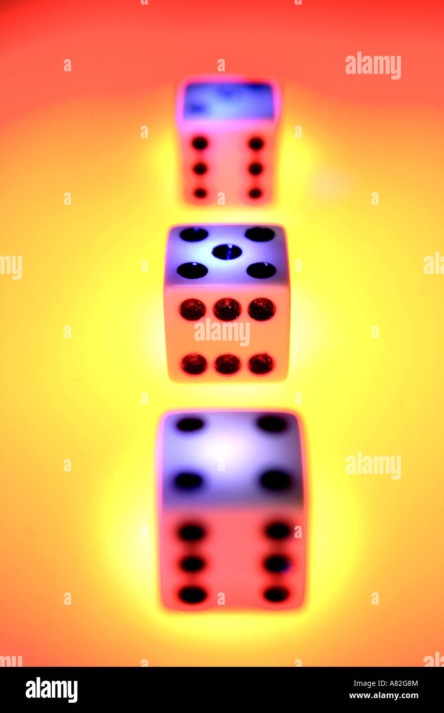 Three dice hi-res stock photography and images - Alamy