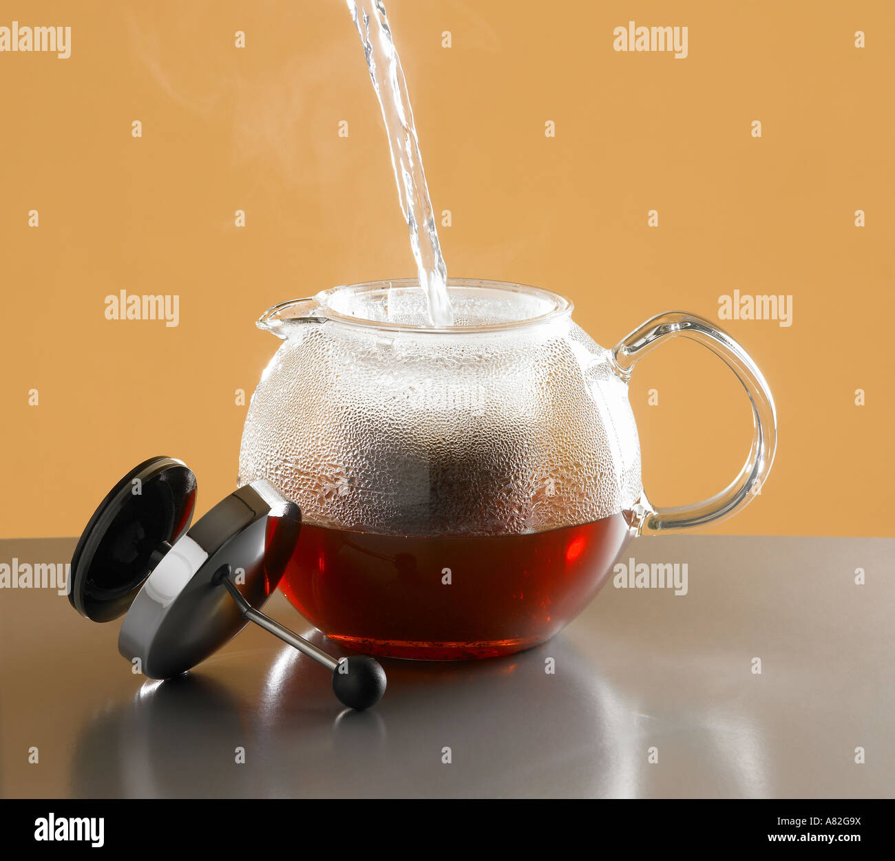 making a pot of tea Stock Photo - Alamy