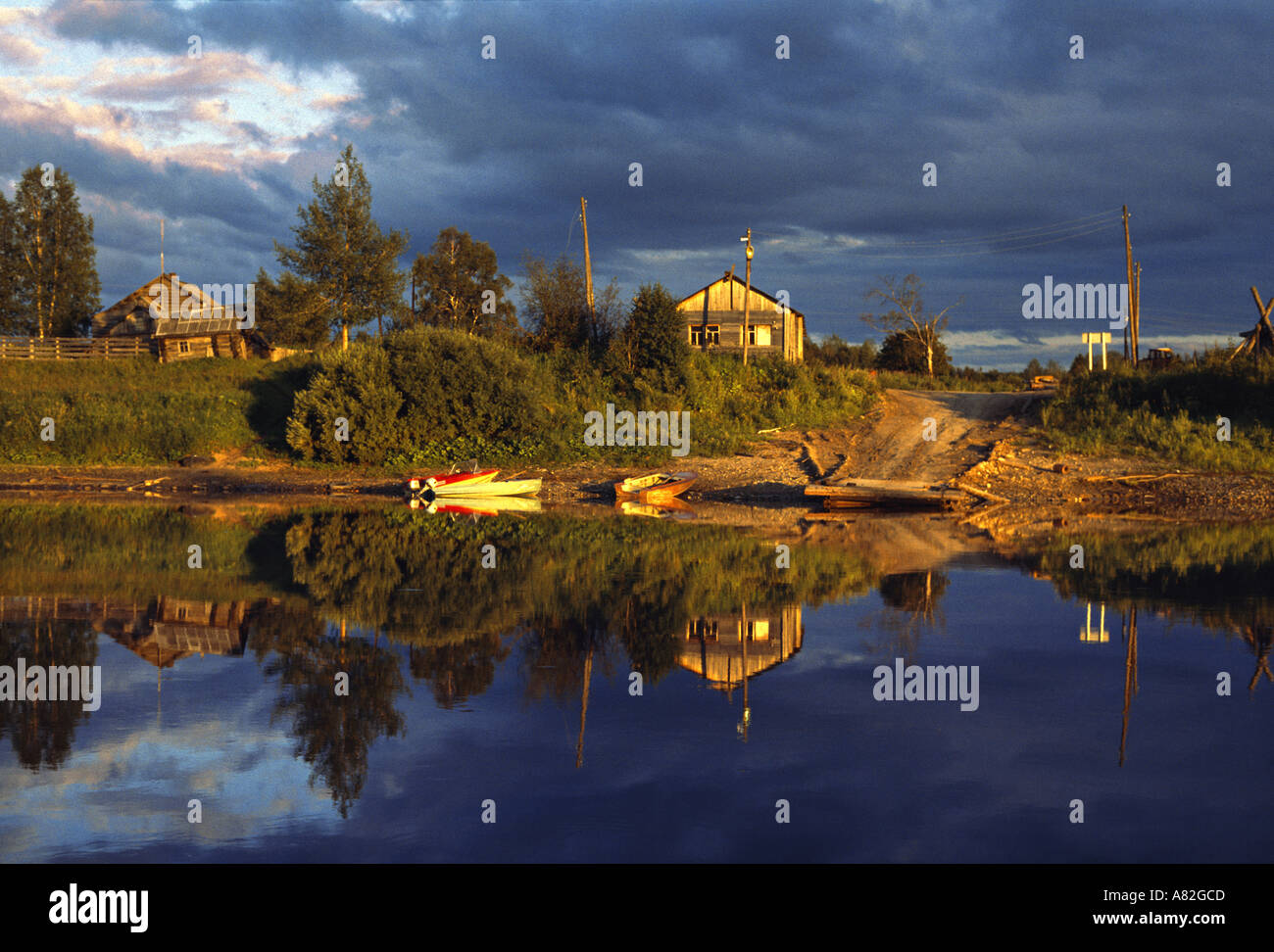 Onega river, Arkhangelsk region, NW Federal District, Russia Stock ...