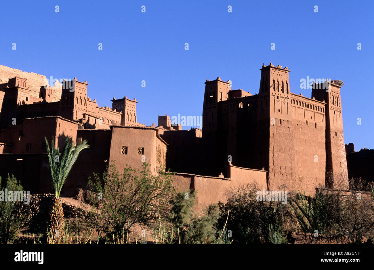 Morocco, Upper Atlas, Dades Valley, the famous Ait Benhaddou's Kasbah ...