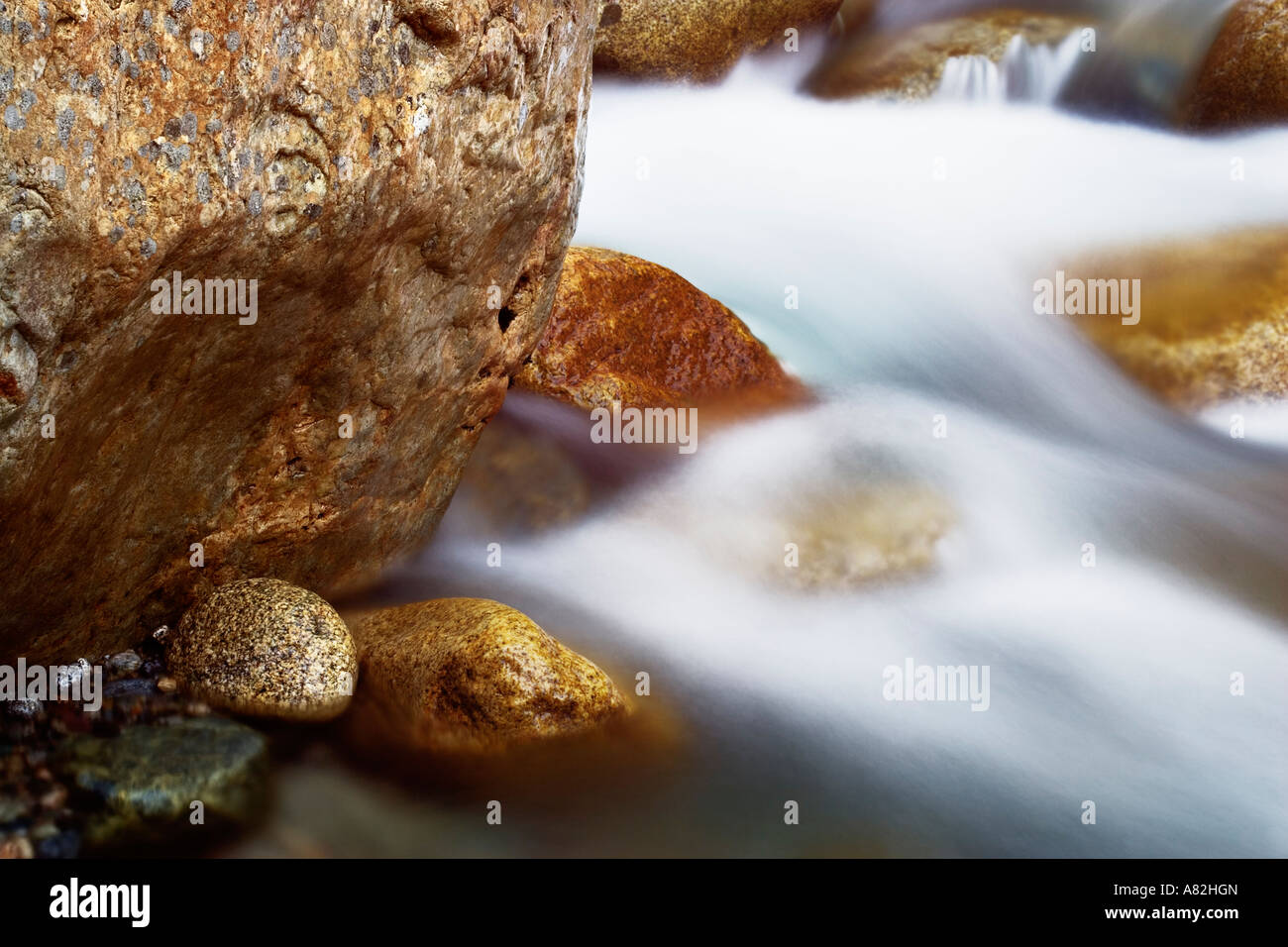 water flowing over rocks Stock Photo - Alamy