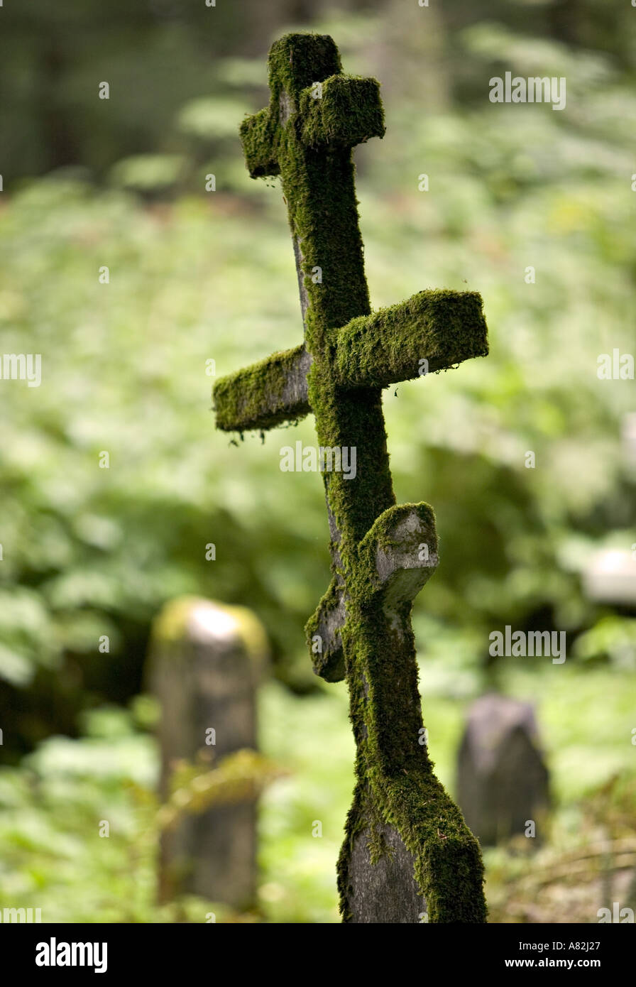 Russian Orthodox cemetery, Sitka, Alaska, USA Stock Photo - Alamy