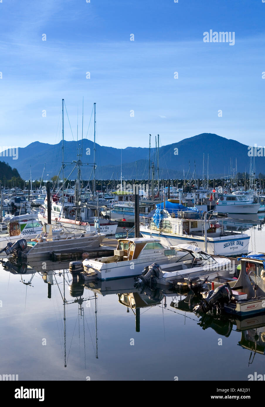 Alaska sitka boats harbor hi-res stock photography and images - Alamy