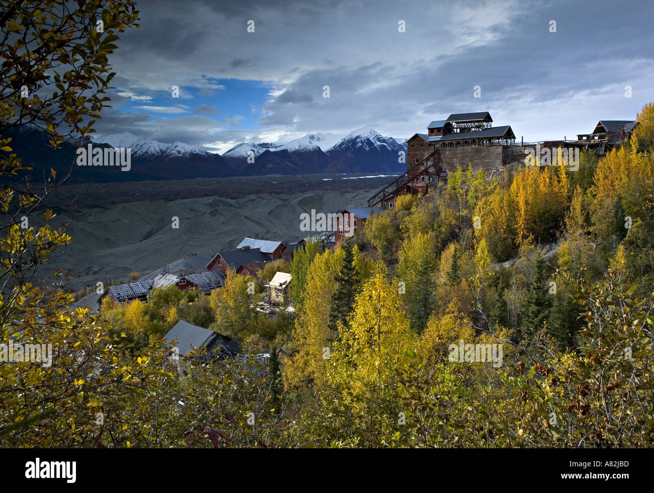 Kennecott Mill Town (Old copper mine), Alaska, USA Stock Photo - Alamy