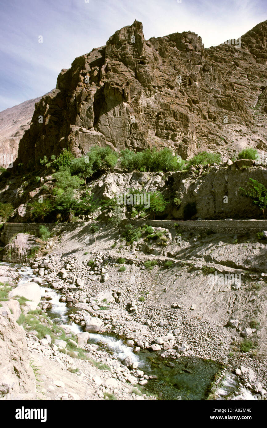 Pakistan Azad Kashmir Gilgit religion buddhism ancient rock carving of ...