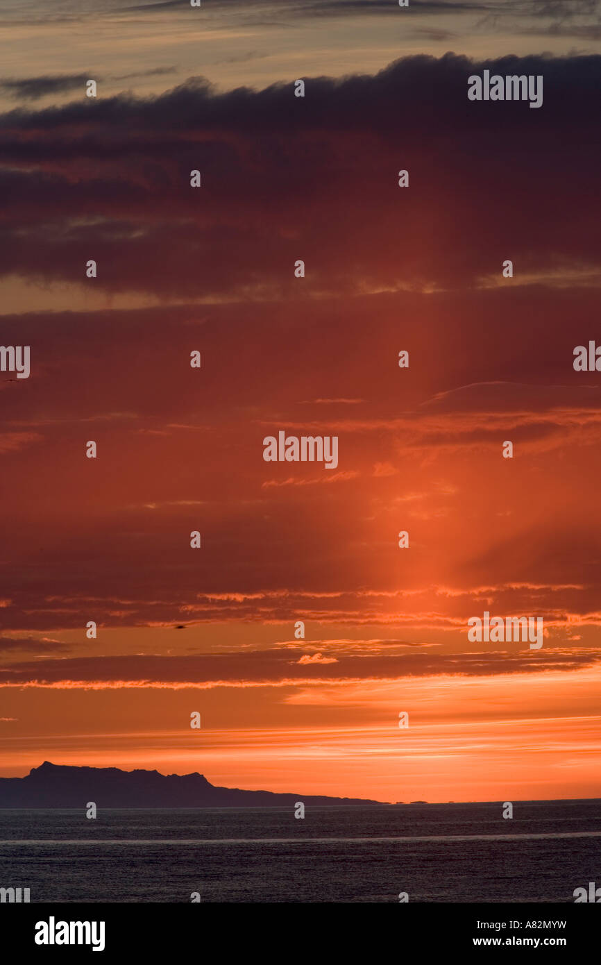 Sunset in Reykjavik Iceland Stock Photo - Alamy