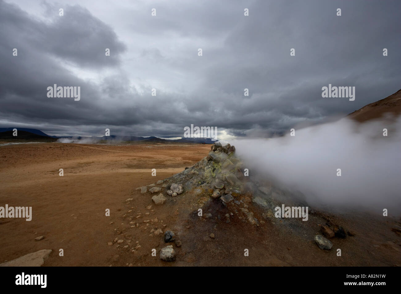 Geothermal area, Namaskard Iceland Stock Photo - Alamy