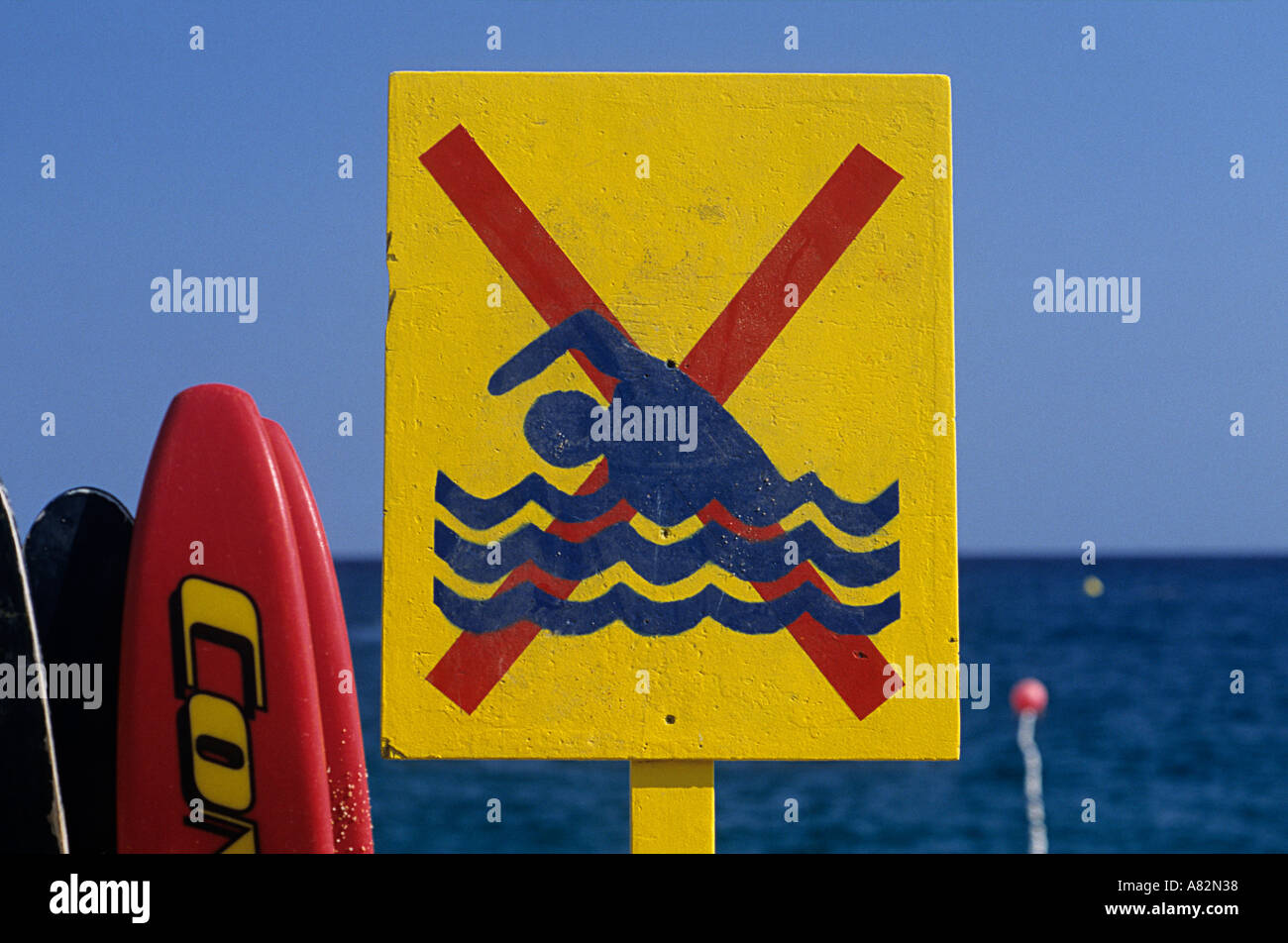no swimming pictogram Stock Photo - Alamy