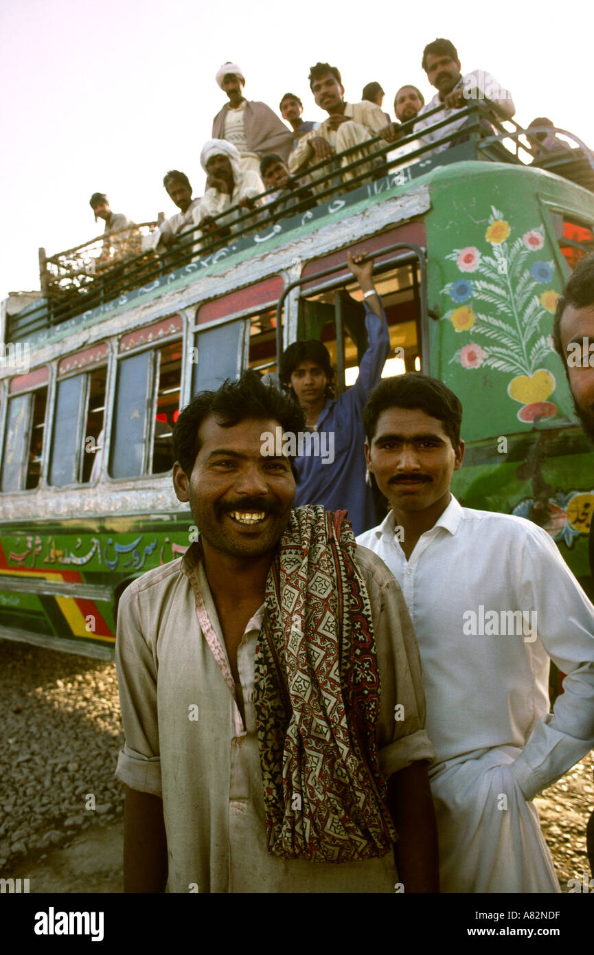 Pakistan South Punjab Bahawalpur Punjabi bus passengers Stock Photo - Alamy