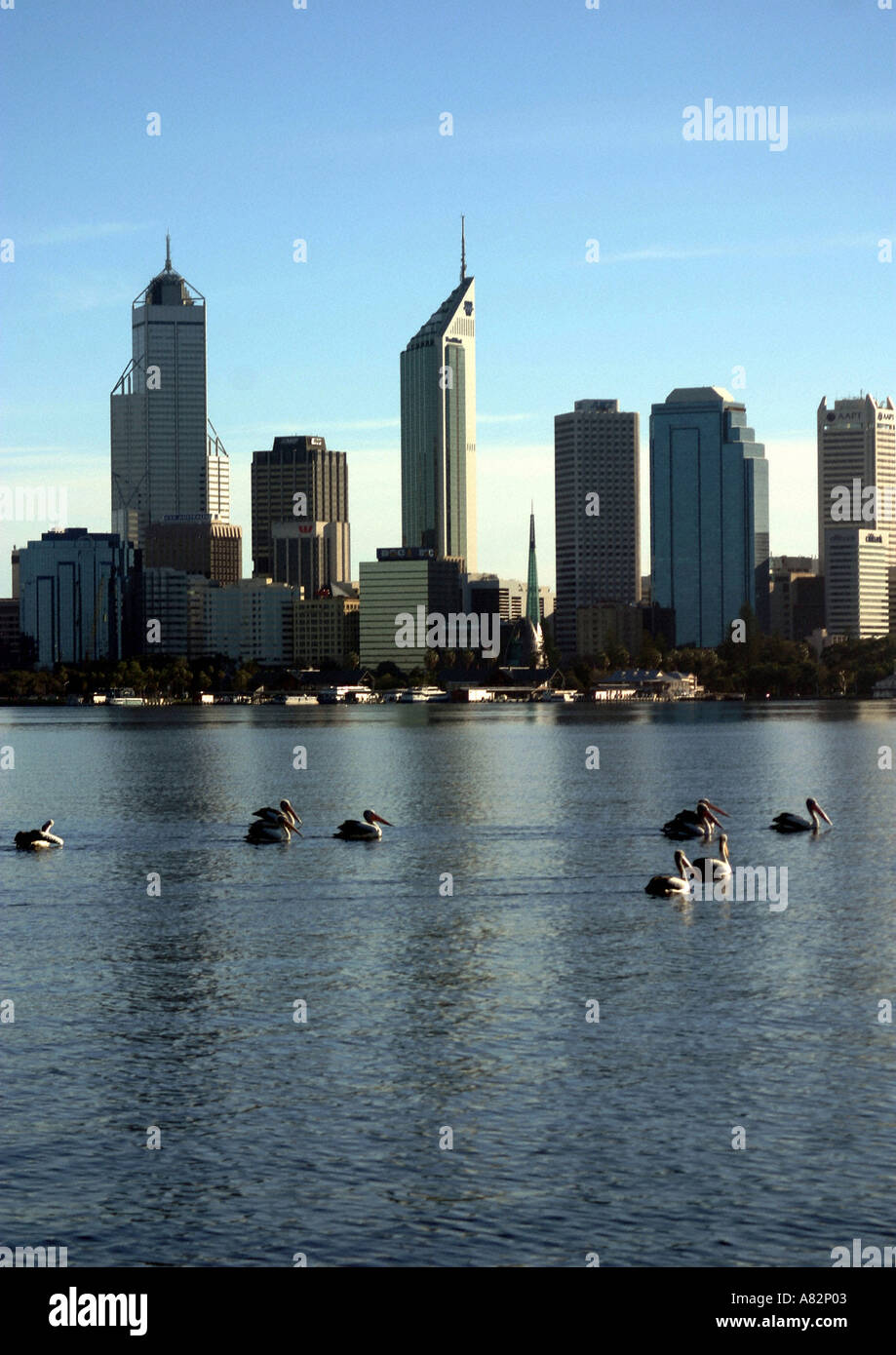 Perth skyline Australia Stock Photo - Alamy