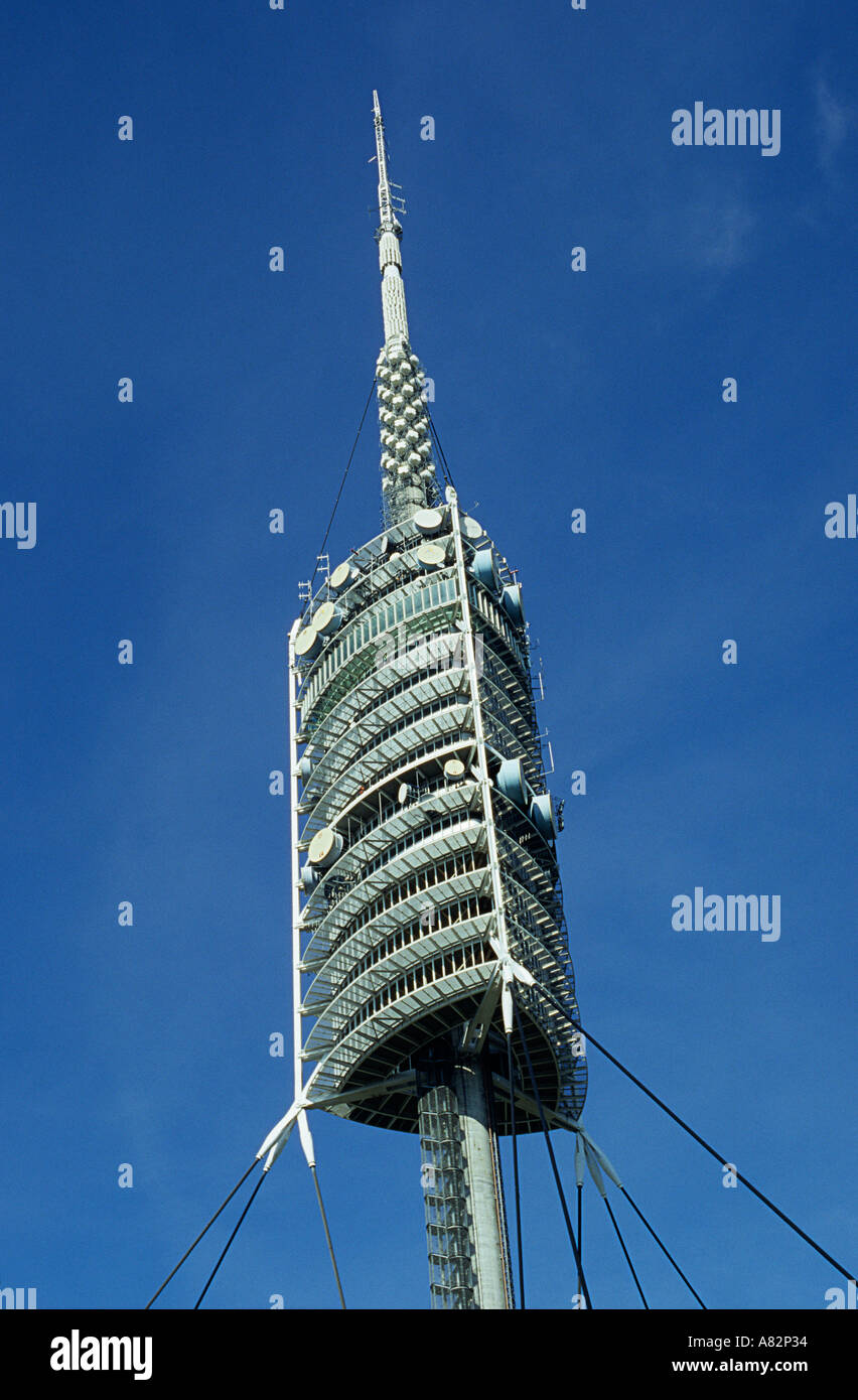 Communications tower of Collserola Barcelona Spain by Norman Foster ...