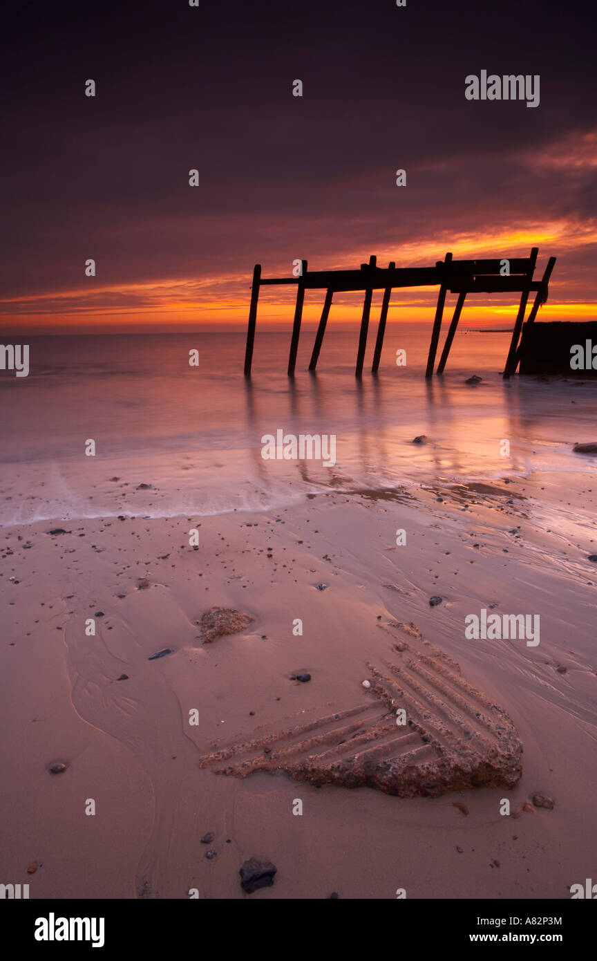 Happisburgh on the Norfolk Coast Stock Photo - Alamy