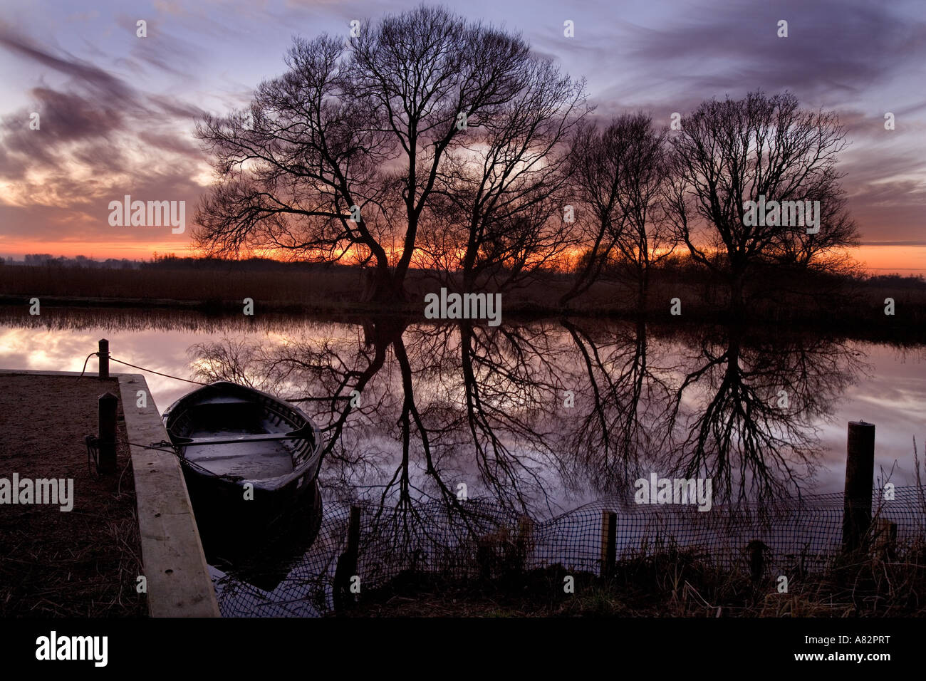 River Ant Norfolk Broads Winter Stock Photo - Alamy