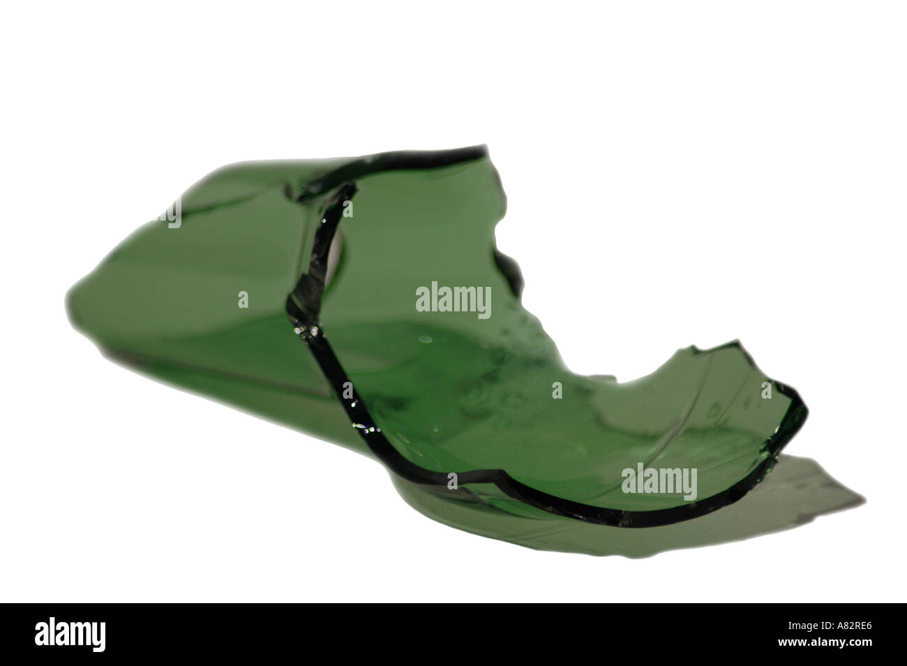 A piece of broken glass Stock Photo - Alamy