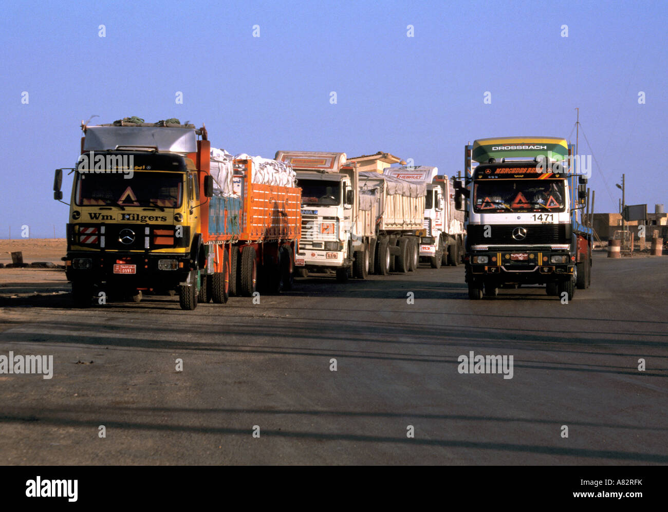 Transportation in Egypt trucks Stock Photo - Alamy