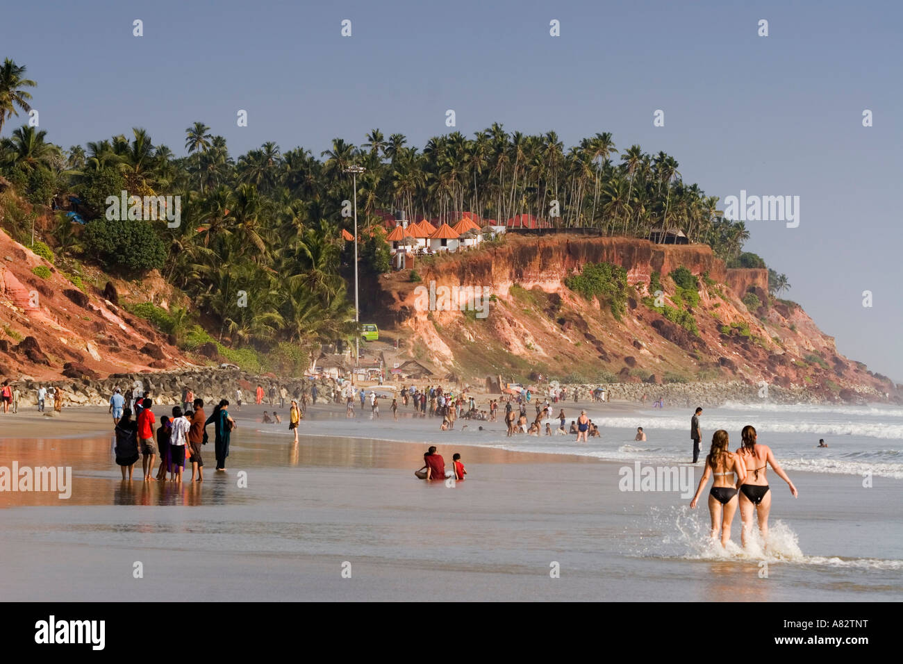 Varkala beach India Kerala Stock Photo - Alamy
