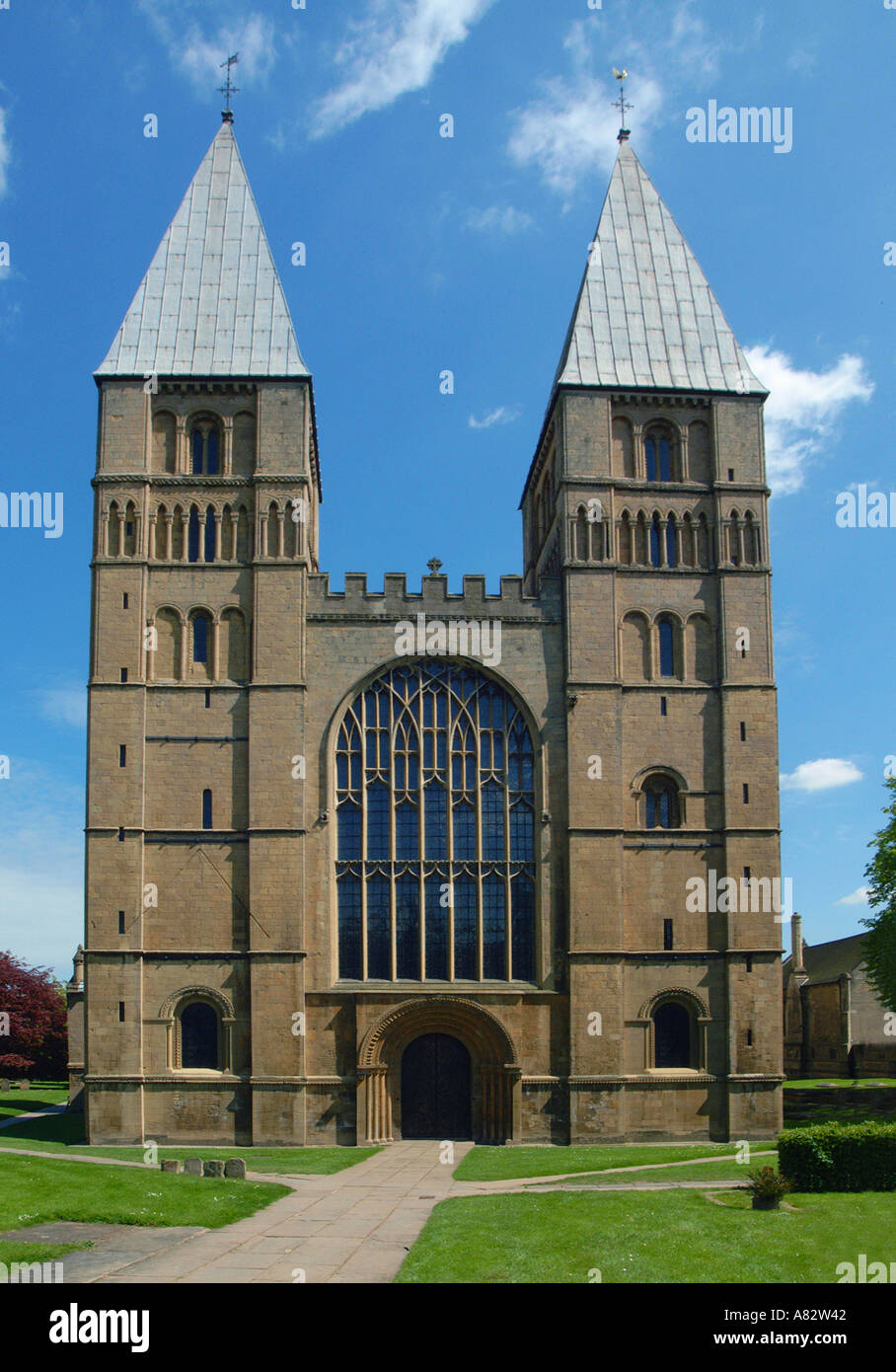 Southwell Minster 12th 14th century Norman Cathedral Nottinghamshire UK ...