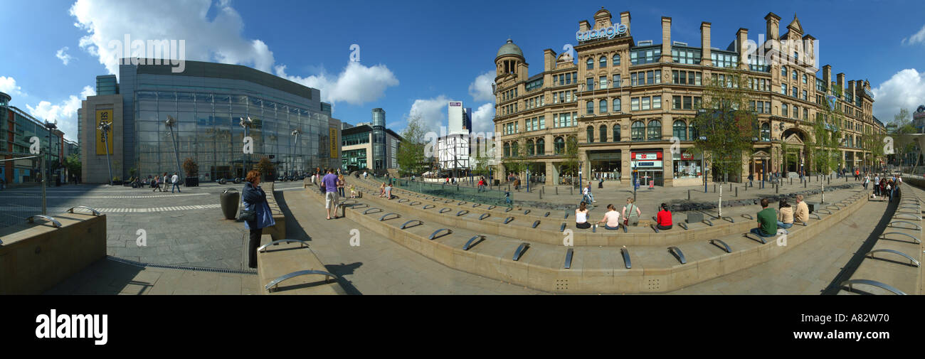 triangle Manchester City centre UK Europe Stock Photo - Alamy