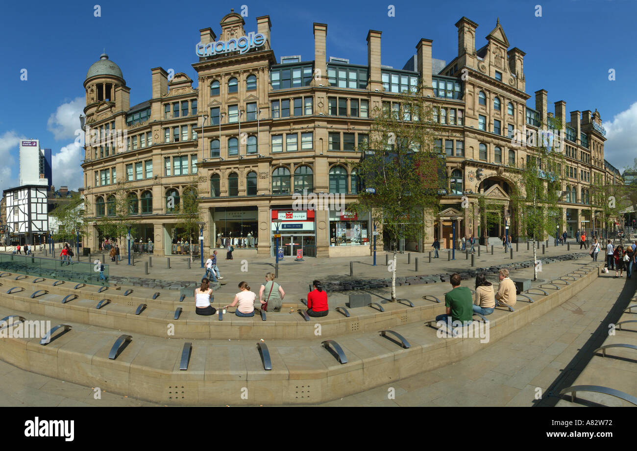 triangle Manchester City centre UK Europe Stock Photo - Alamy